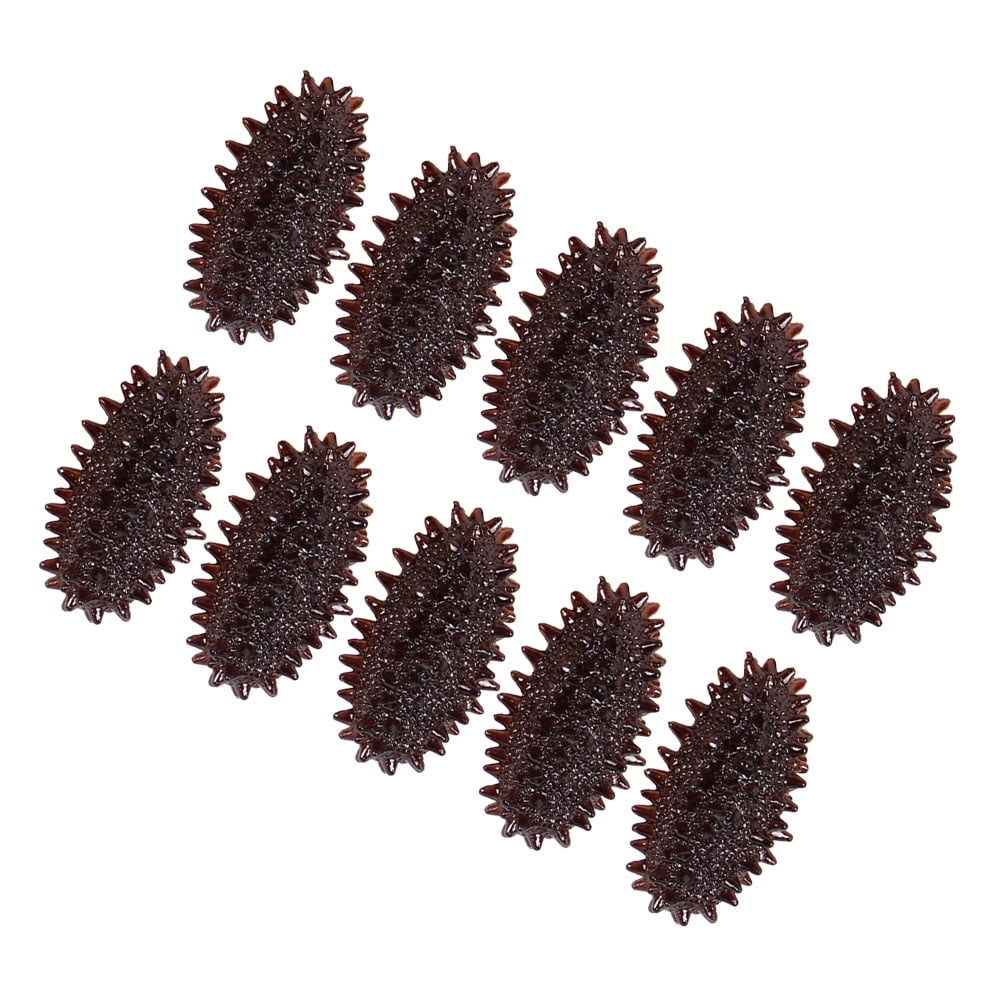 10 Pcs Artificial Sea Cucumber Toys Animal Food Decor Table Decorations ...