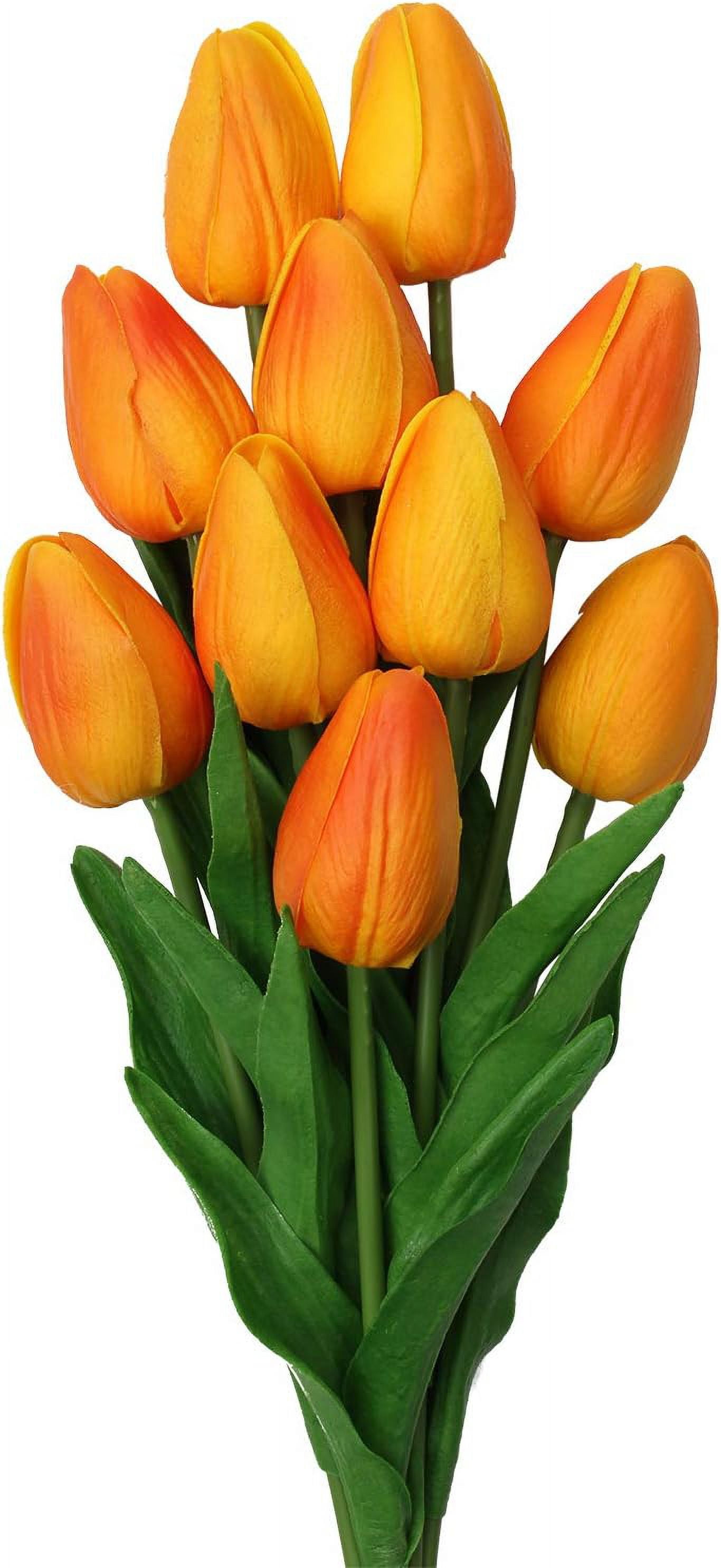 10 Pcs Artificial Tulips Real Fake Flowers Floral Arrangement for ...