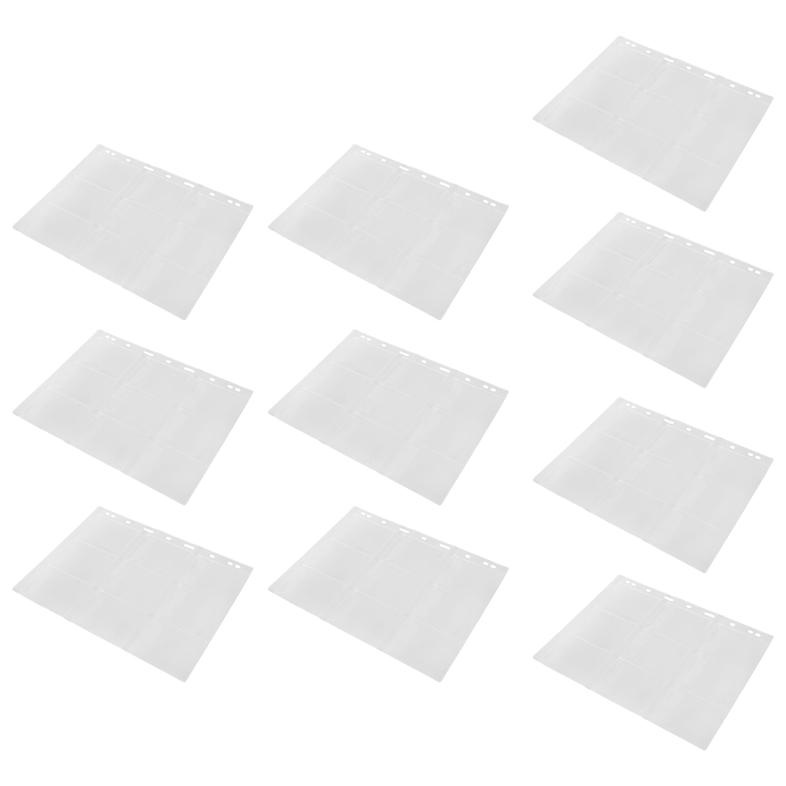 10 Pcs Badge Storage Book Stamp Pocket Page Photo Holder Organizer Box ...