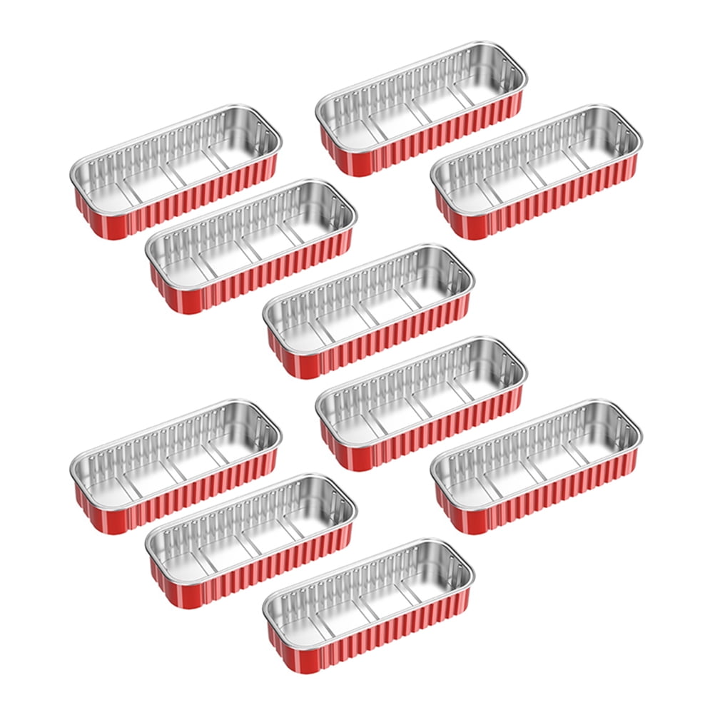10 Pcs Baking Bowls Aluminum Foil Bakeware Food Aluminium Containers ...
