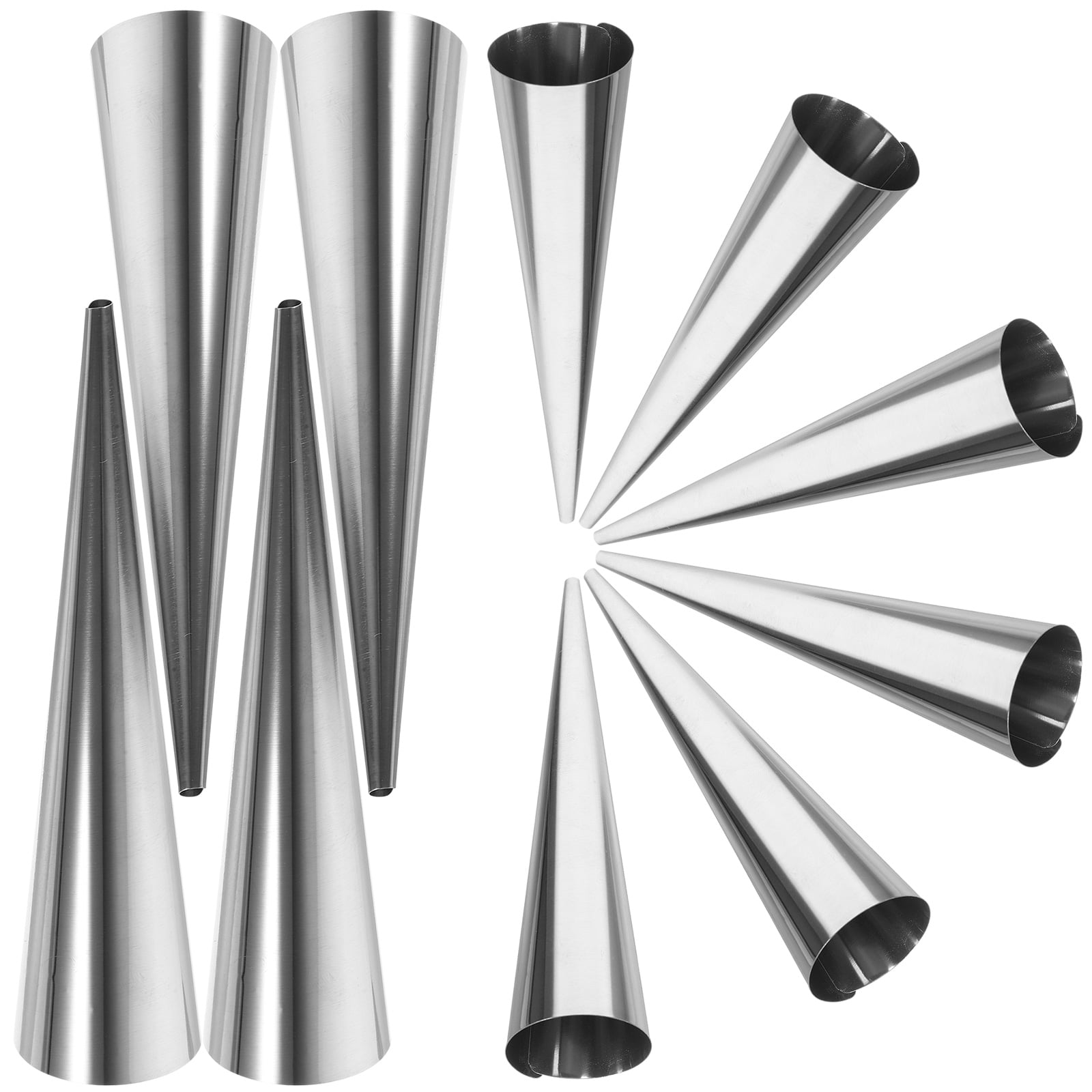 10 Pcs Baking Mold Croissant Metal Supplies Cream Roll Bread Croissants ...