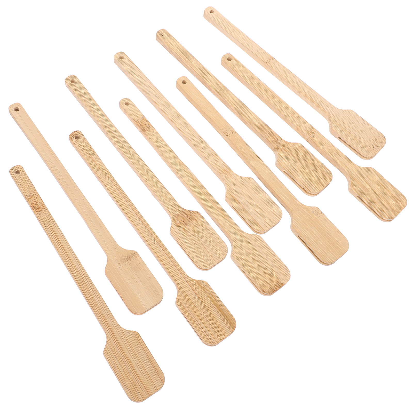 10 Pcs Bamboo Fan Handle Hand Held Fan DIY Fan Rod DIY Use Fan Handle ...