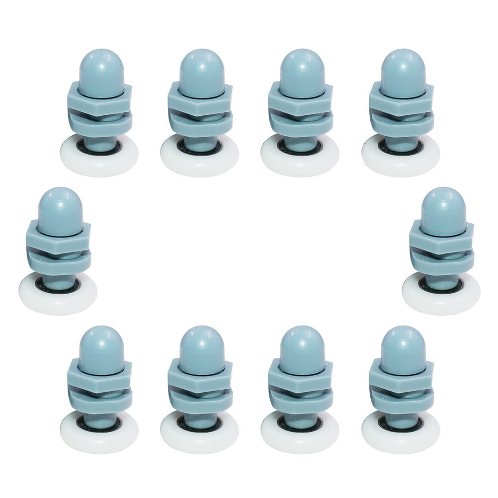 10 Pcs Bathroom Door Pulley Sliding Roller Home Tools Rv Shower Scroll ...
