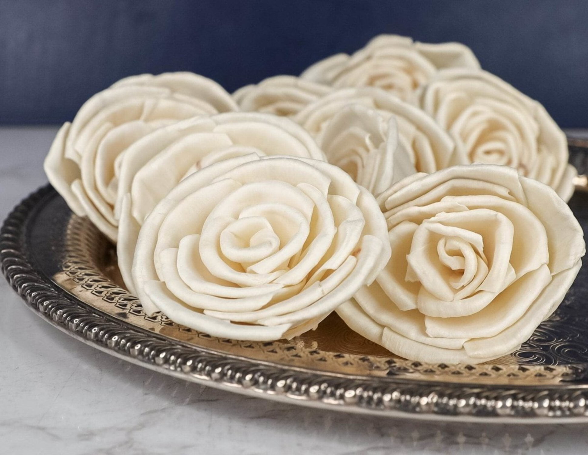 10 Pcs Beautiful Raw Sola Wood Rose Flowers with Blooming Appearance is ...
