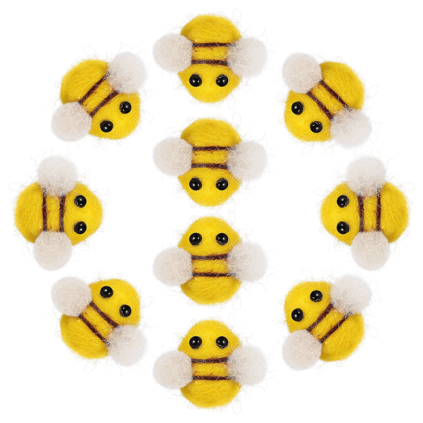 10 Pcs Bee Craft Mini Bees for Crafts Costume Accessories Felt Ornament ...