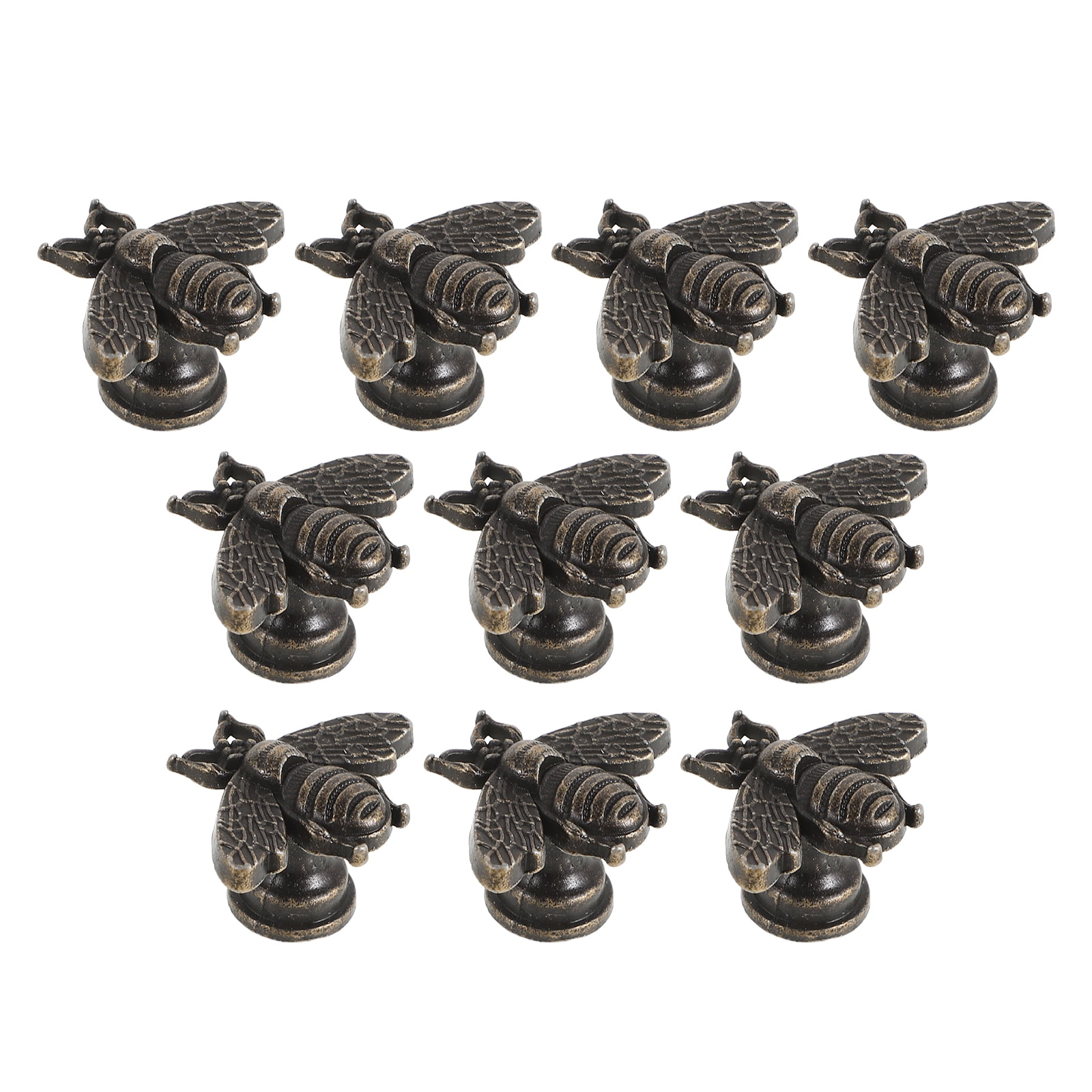 10 Pcs Bee Drawer Pulls Antique Single Hole Door Handle - Walmart.com