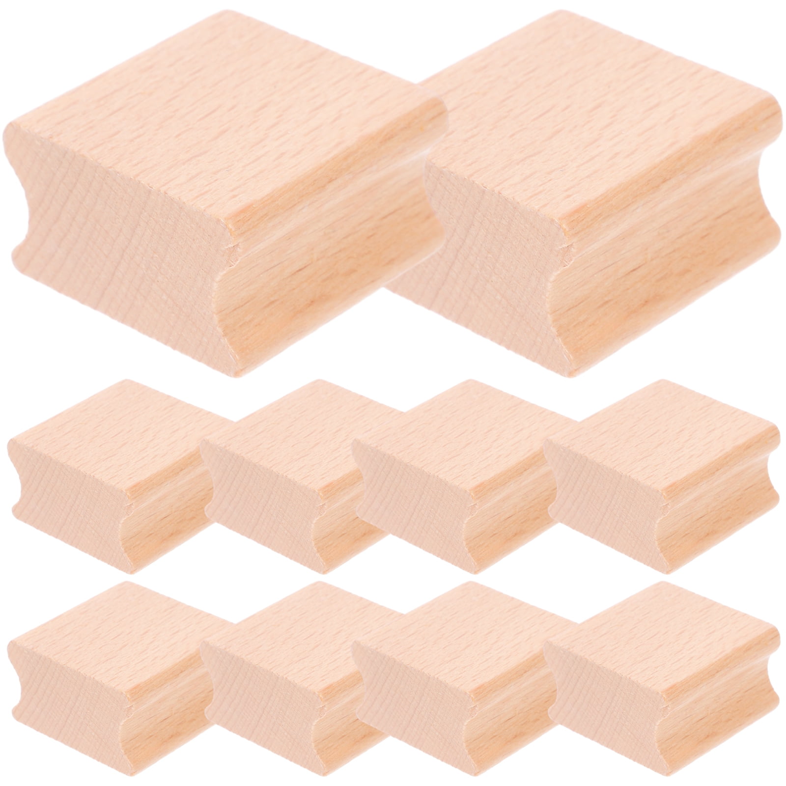 DIY Wooden Stamp for Daily Use Khaki Blank Stamper with Clear Carving ...