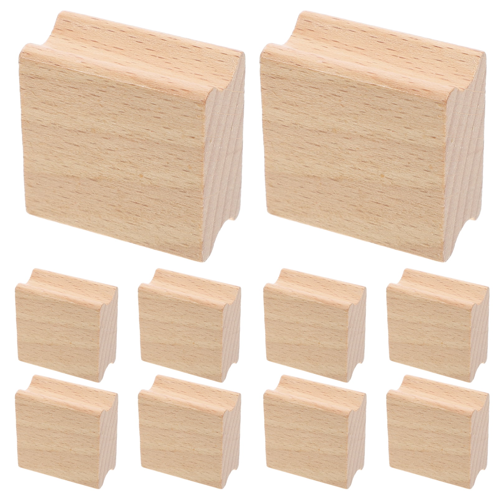10 Pcs Beech Wood Seal Scrapbook Sign Ink Blank Stamper Mint Stamp ...