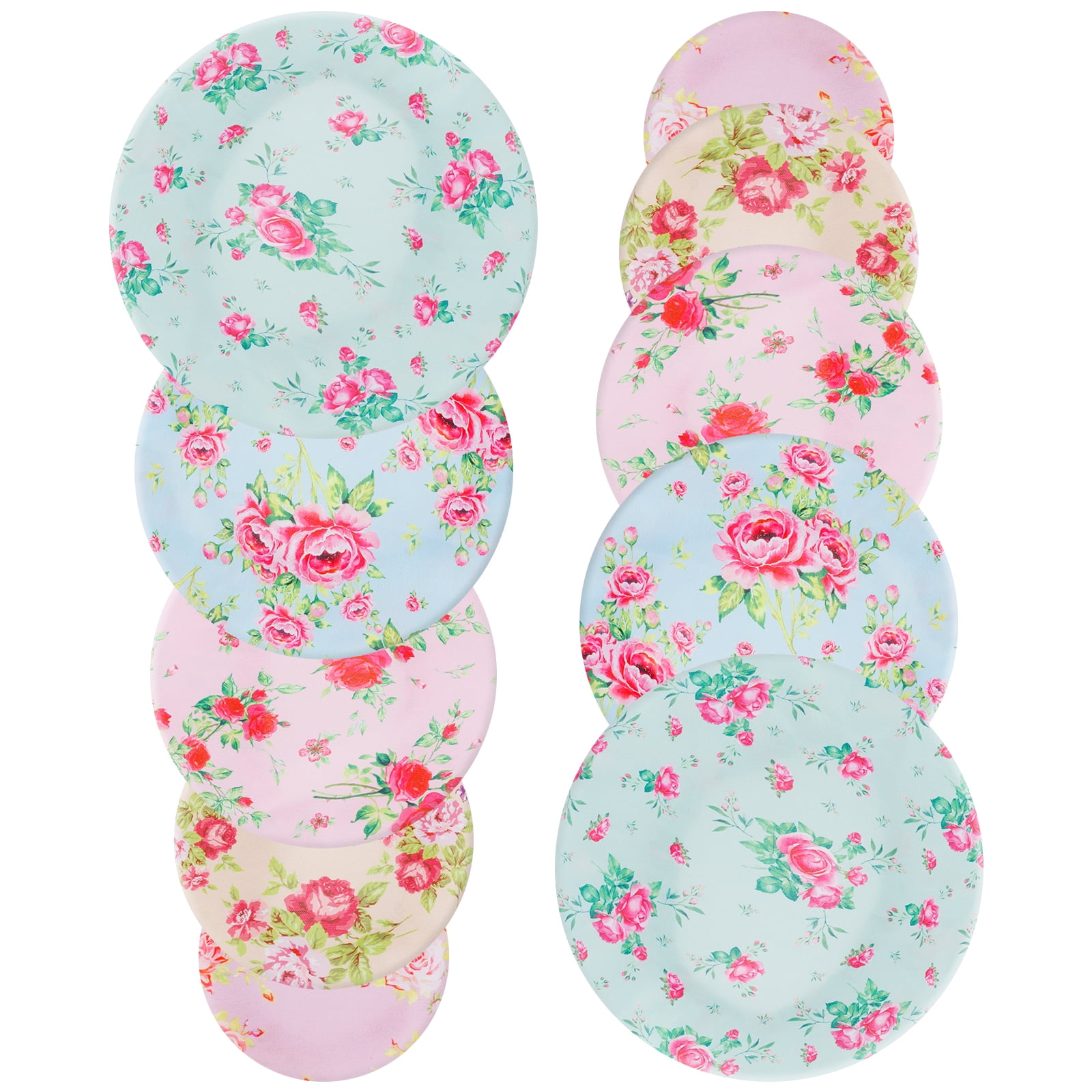 10 Pcs Cotton Bowl Covers Reusable in 5 Size Stretch Cloth Fabric ...