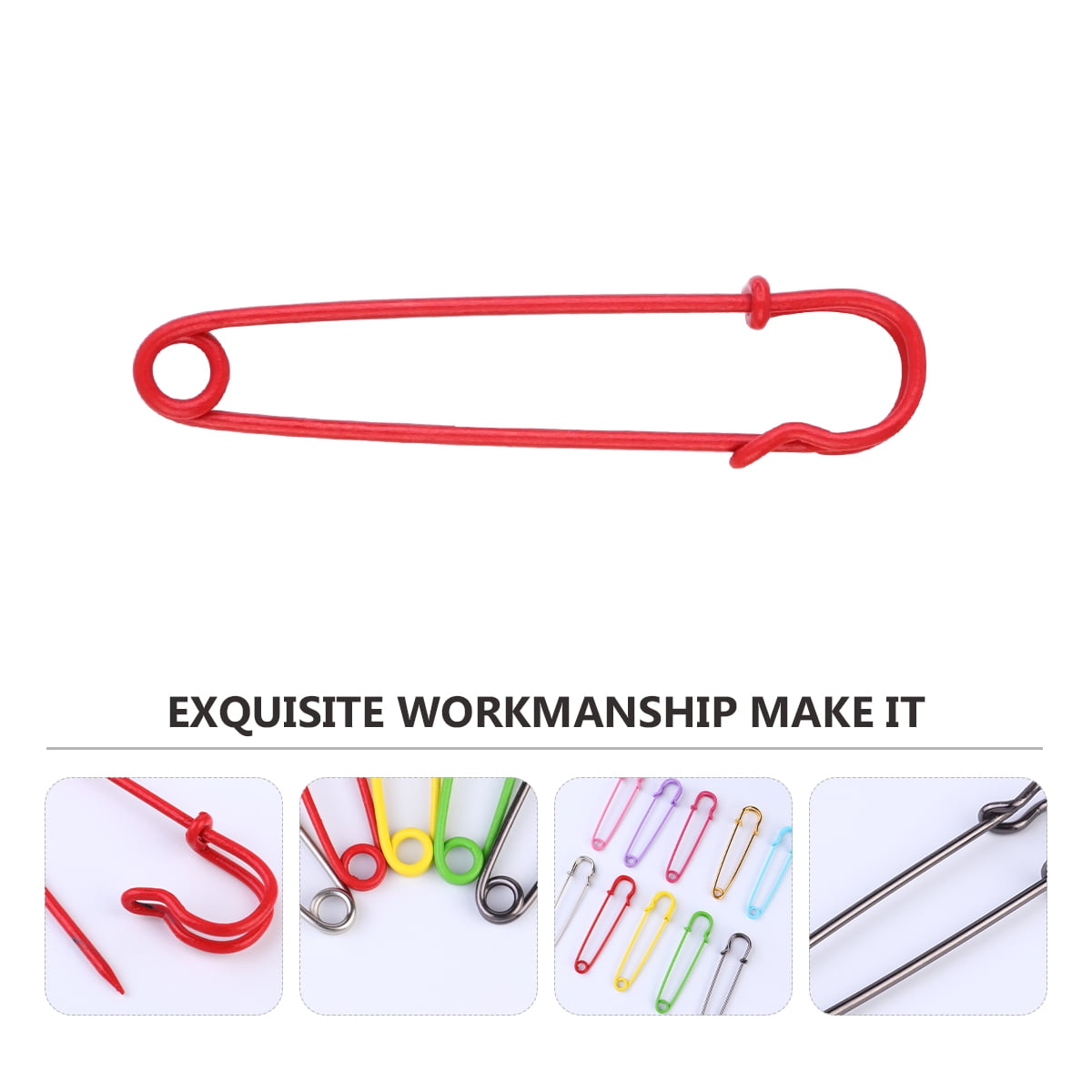 10 Pcs Big Pin Decor Metal Iron Pins Thick Cloth Pins Craft Pins Safety ...