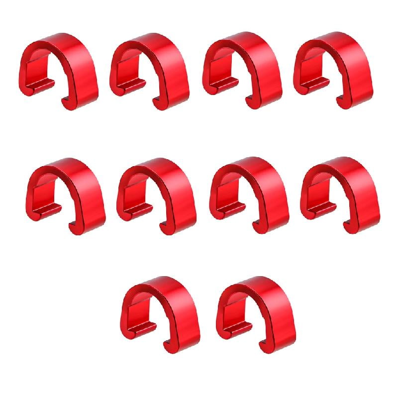 10 Pcs Bike Brake Cable Clip Fixed Clamps Brake Derailleur Shifts Cable ...
