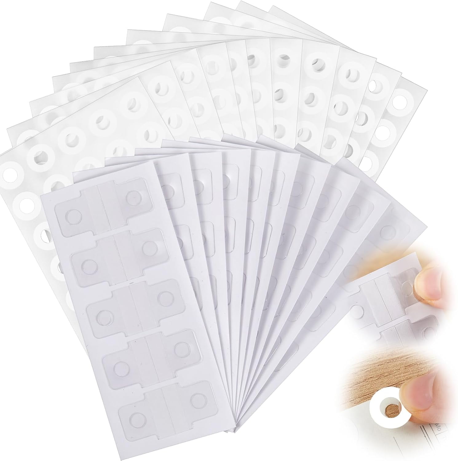 10 Pcs Binder Sheet Converter Stickers and Hole Reinforcement Stickers ...
