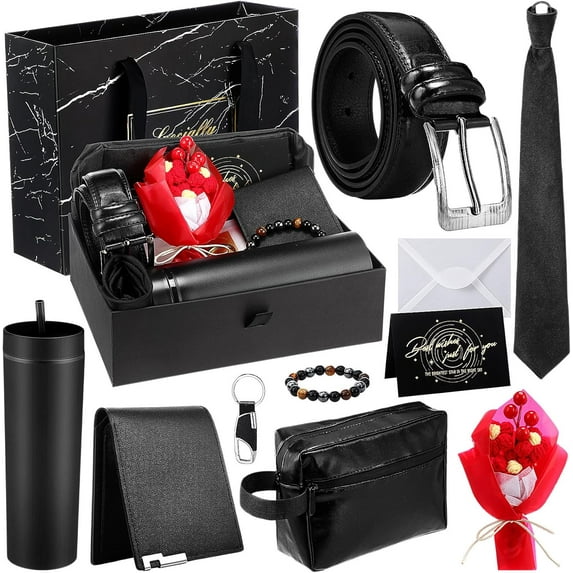 10 Pcs Birthday Gifts for Men Christmas Gifts Box Baskets Set, 16 oz ...