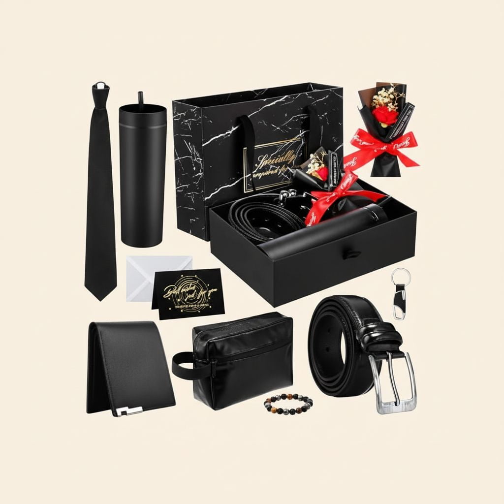 10 Pcs Birthday Gifts for Men: Christmas Men Gifts Basket Box Set - 16 ...