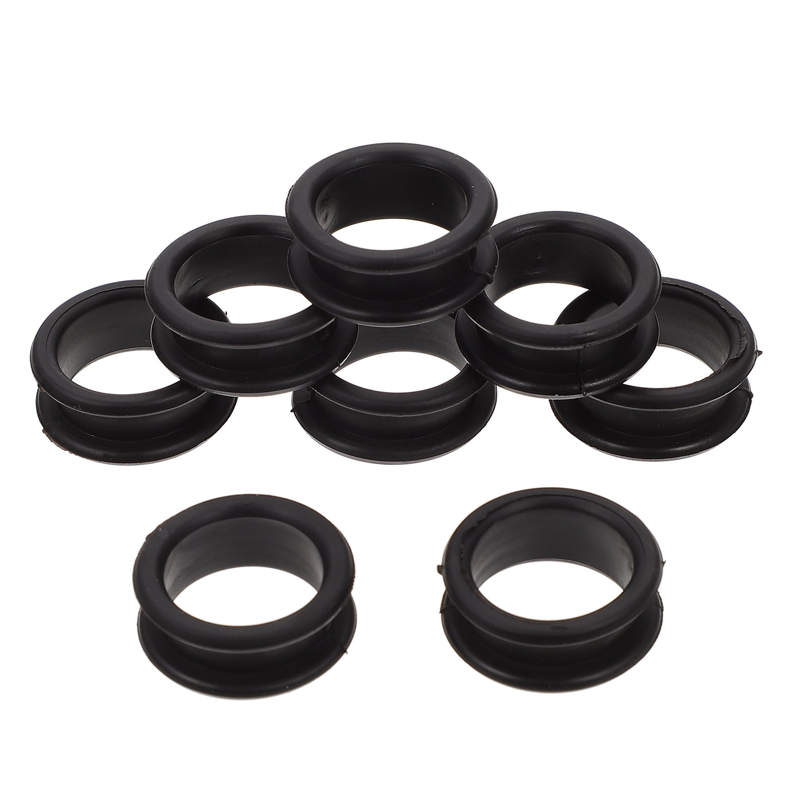 10 Pcs Black Dog Grooming Scissor Finger Rings Scissors Silicone ...