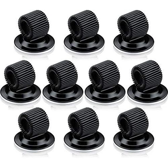 10 Pcs Black Pen Holder Clips Steel Pen Holder Self Adhesive Pencil ...