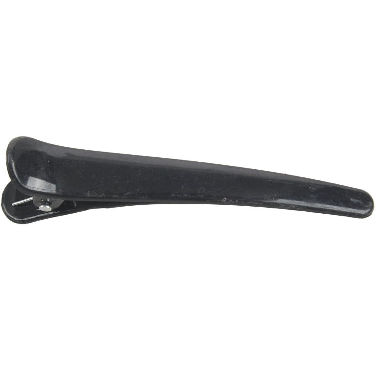 10 Pcs Black Plastic Single DIY Hairstyle Alligator Hair Clip 3.1" Long ...