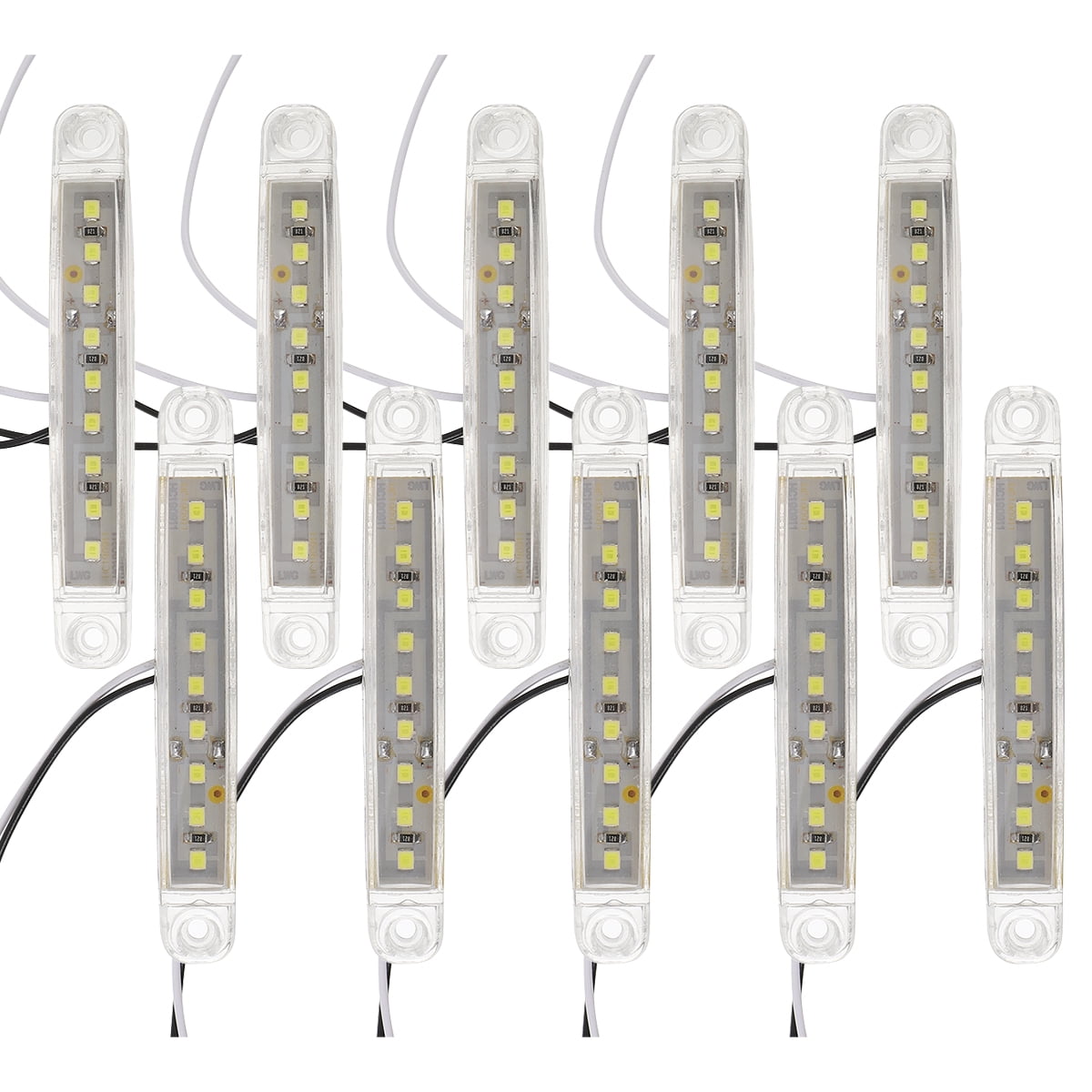 10 Pcs Boat Side Lights LED Light Pickup Side Light W5w T10 Led Trailer ...