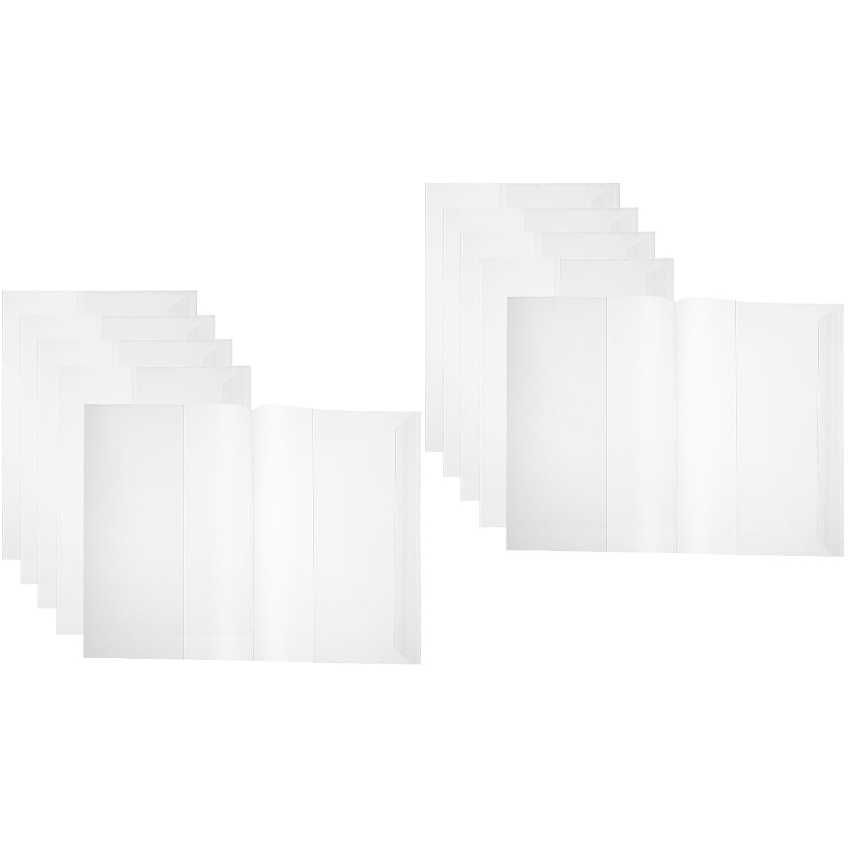 10 Pcs Book Protective Case Slipcase Cases Books Waterproof Covers ...