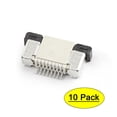 10 Pcs Bottom Port 8Pin 0.5mm Pitch FFC FPC Ribbon Sockets Connector ...