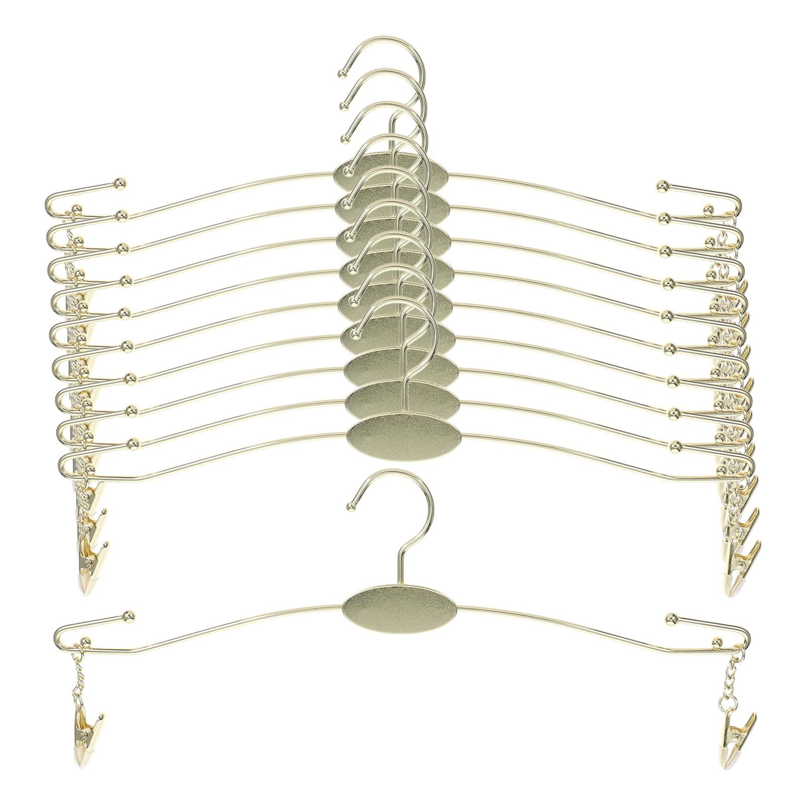 10 Pcs Bra Hangers For Closet Organizer Underwear Velvet Pant Pins with ...