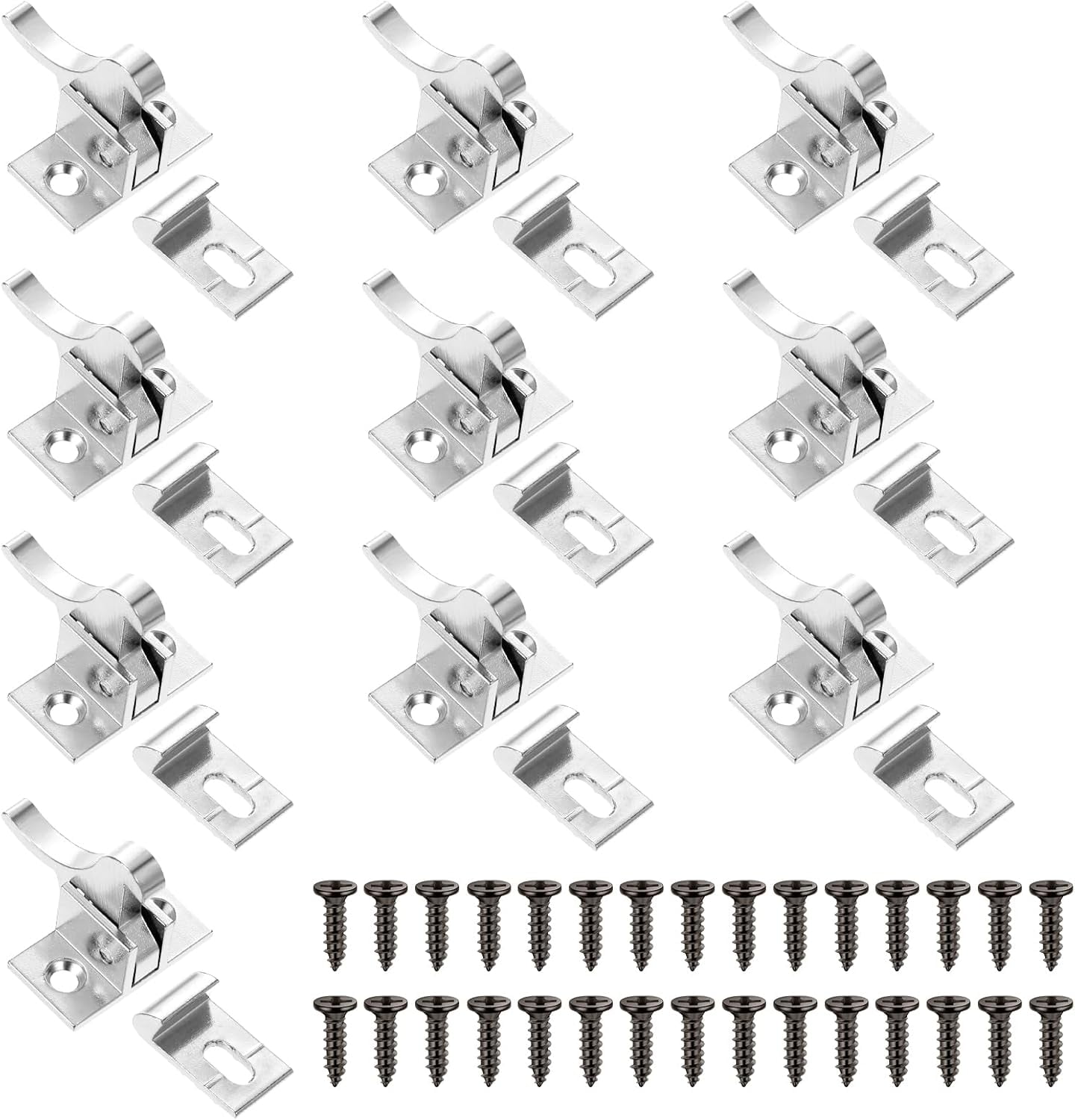 10 Pcs Brass Heavy Duty Cabinet Door Latch Closets Door Elbow Latch ...