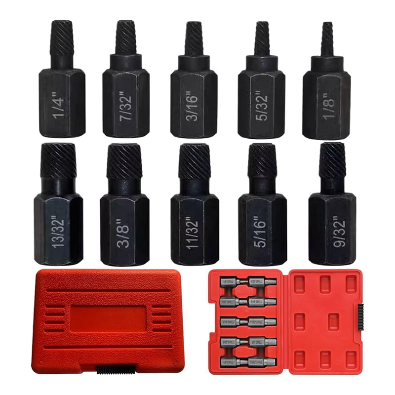 10 Pcs Broken Bolt Screw Cap Extractor,Damaged Bolt Extractor Set for ...