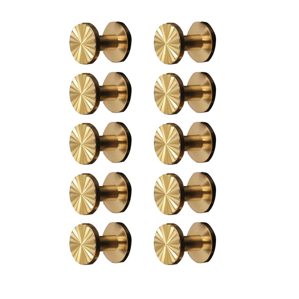 10 Pcs Brushed Bronze Screw Spikes Strict Quality Inspection Screws ...