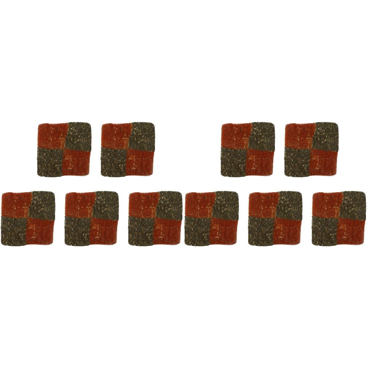 10 Pcs Bunny Chew Toys Double Grass Bricks Pet Teething Toys Molar ...