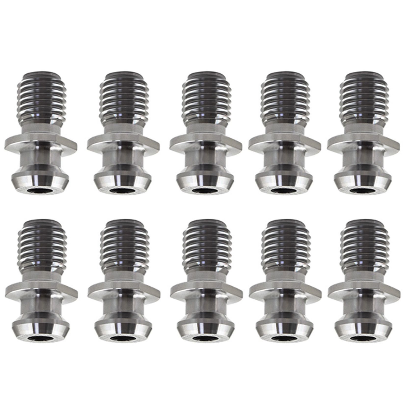 10 Pcs CAT 50 Taper Pull Stud 45 Degree 1.140 inch D1 Knob Coolant Thru ...