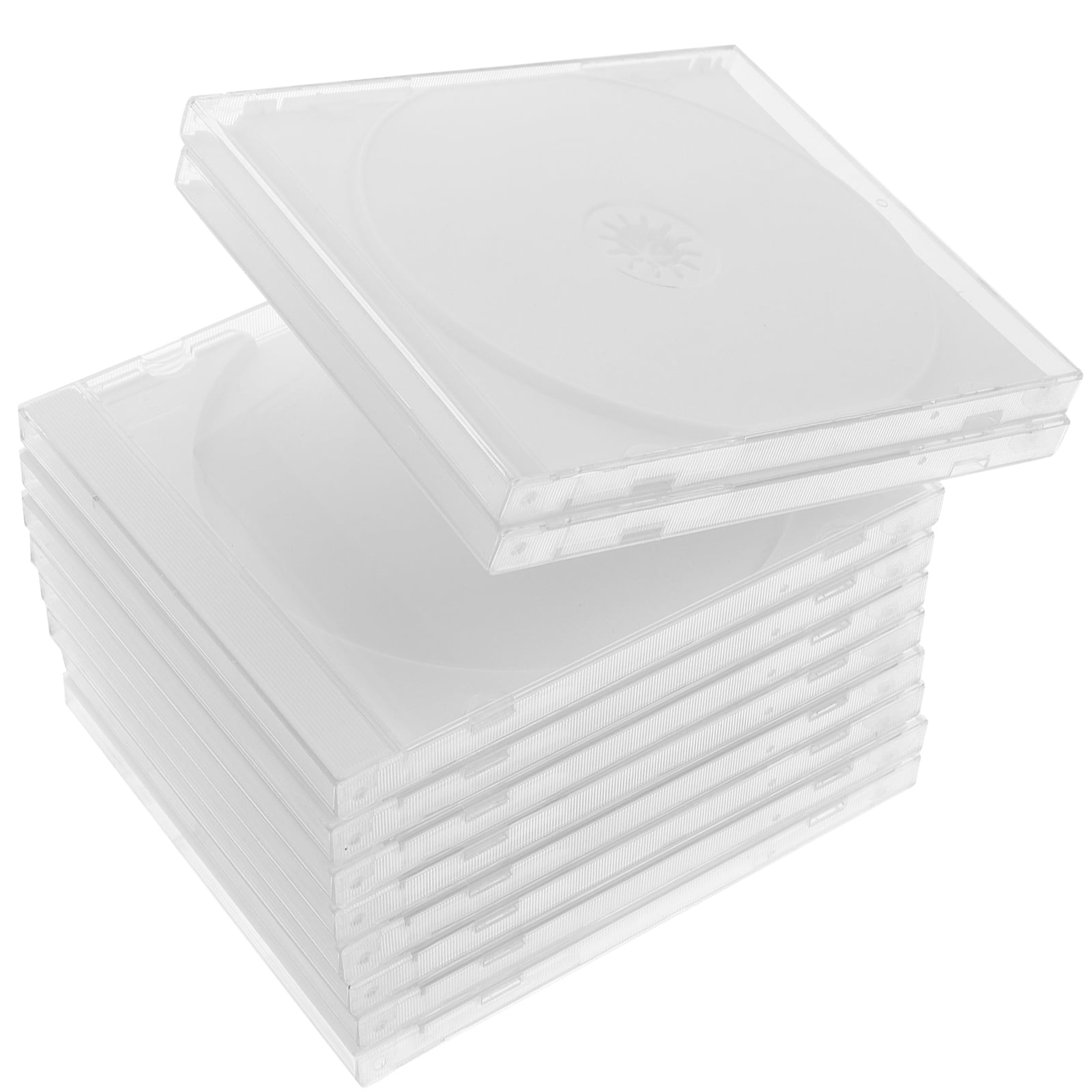 10 Pcs CD Case Packing Boxes CD Holder Disc Storage Organizer Dvd Case ...