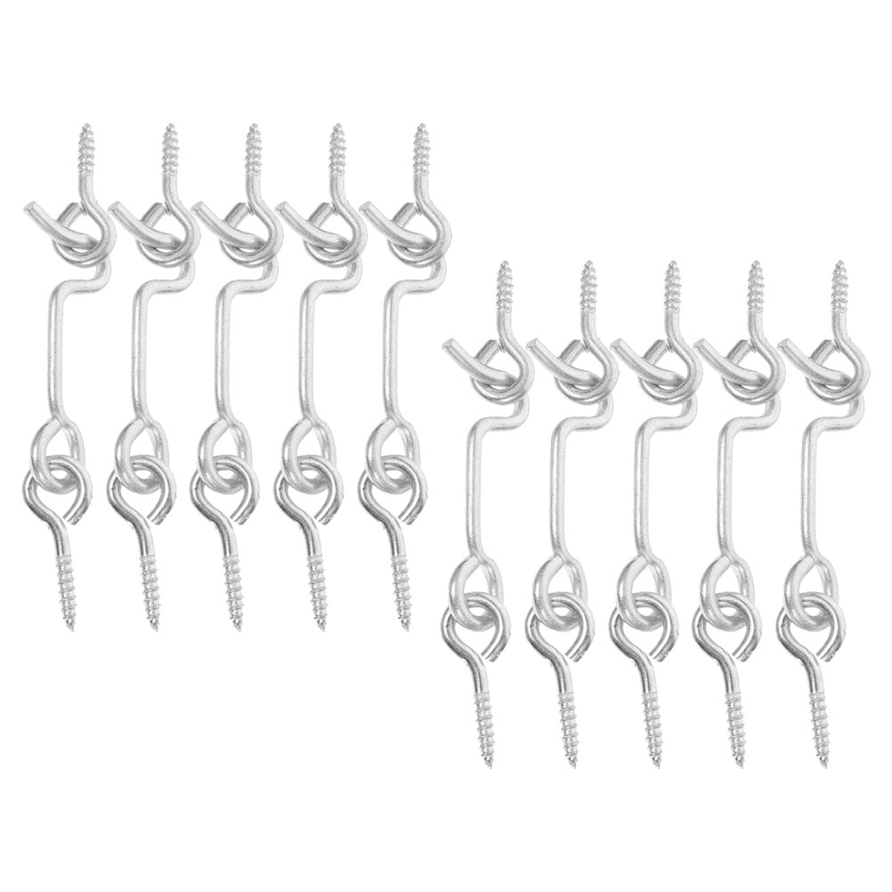 10 Pcs Cabin Hook Eye Latch Door Swing Window Door Hook Decorative ...