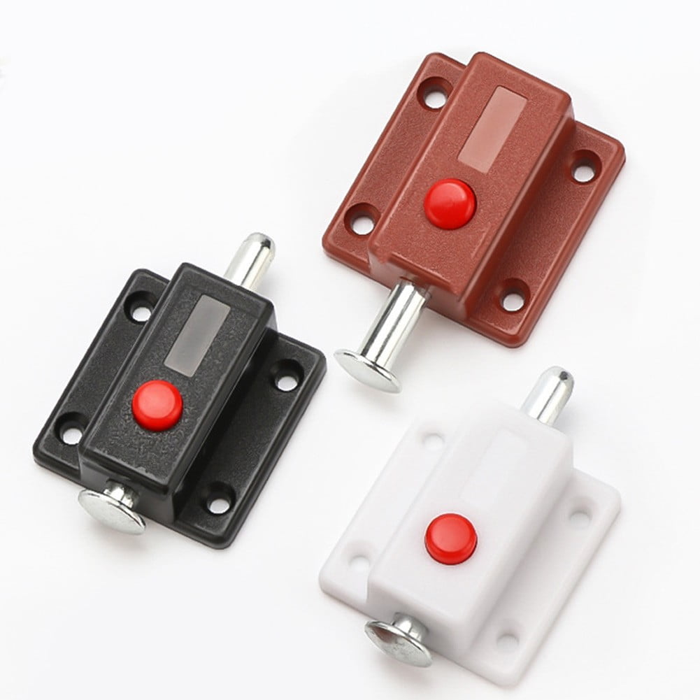 10 Pcs Cabinet Push Button Spring Latch Plastic Spring Pins Automatic ...