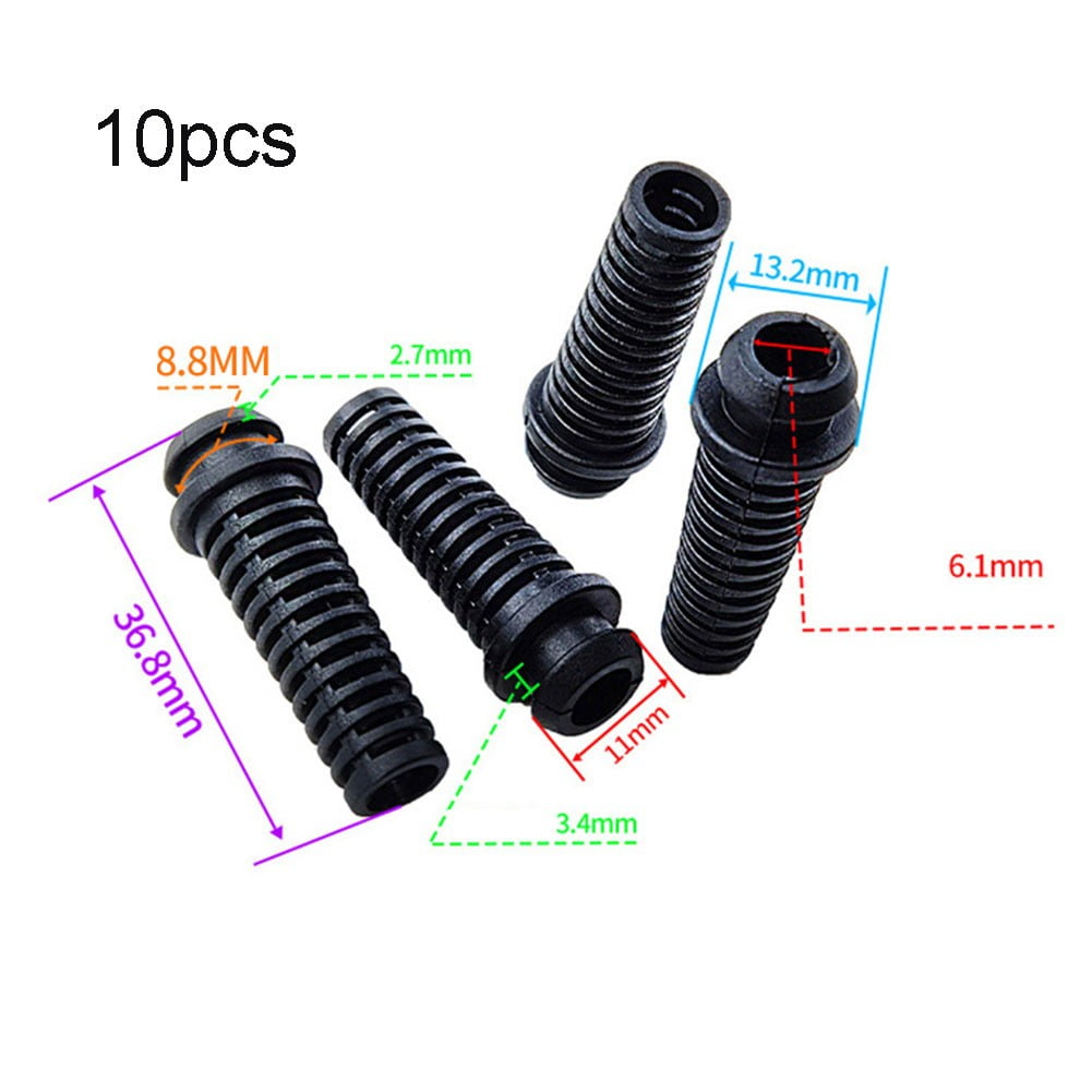 10 Pcs Cable Gland Connector Rubber Strain Relief Cord Power Tool Cable ...