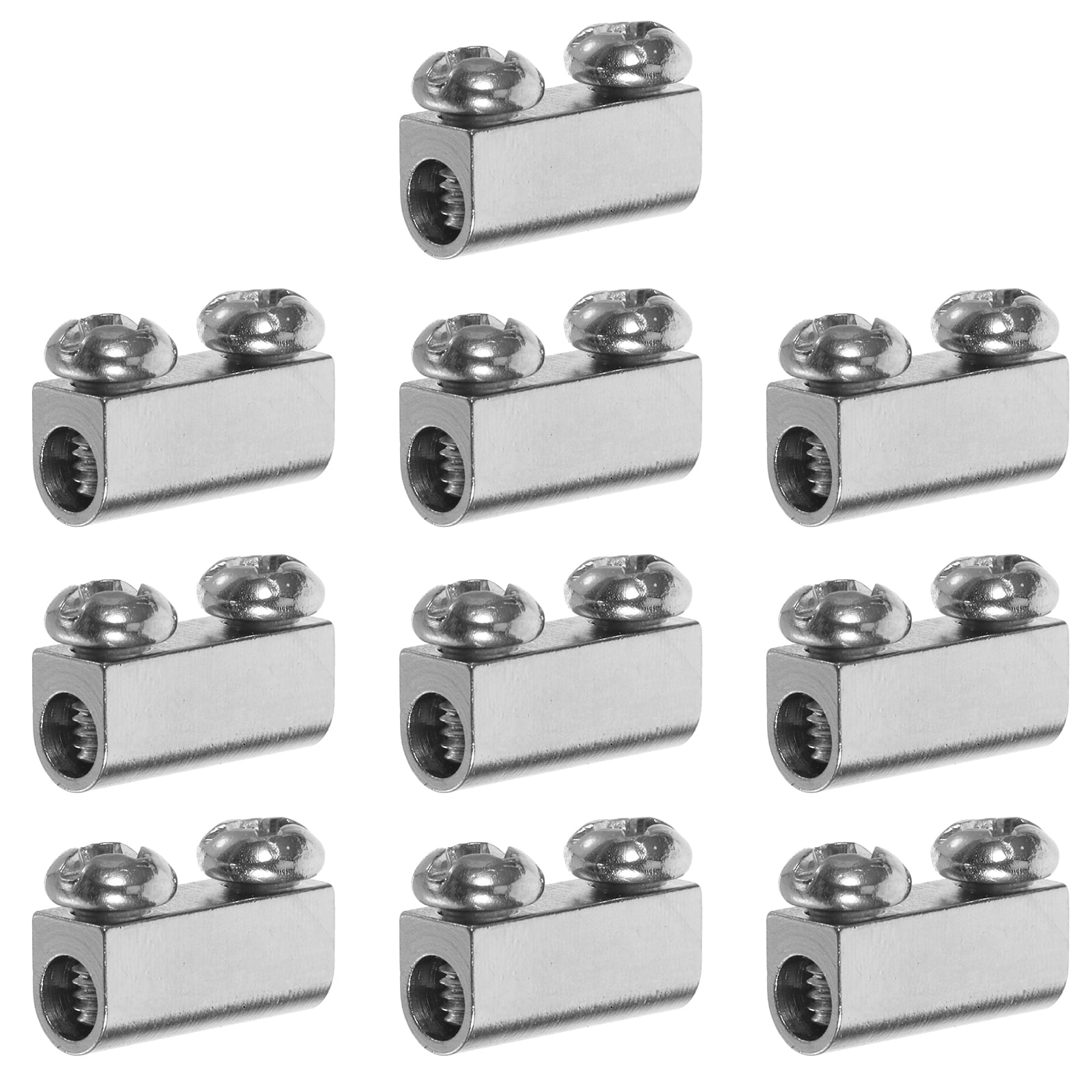 10 Pcs Cable Grip Wire Rope Locker Clips Clamp Billboard Carbon Steel ...