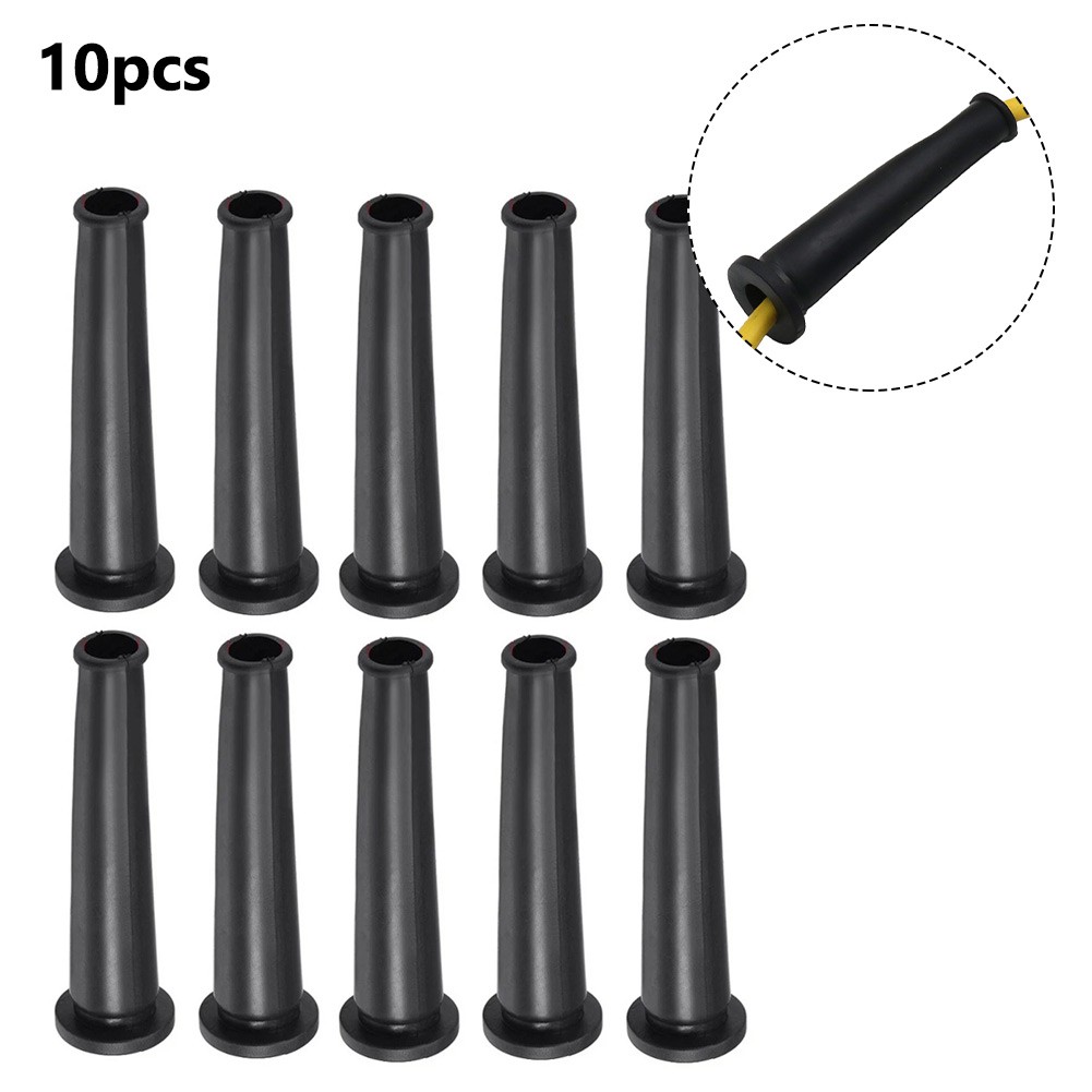 10 Pcs Cable Protection Sleeve Rubber Steel Wire Boots Cable Leather ...