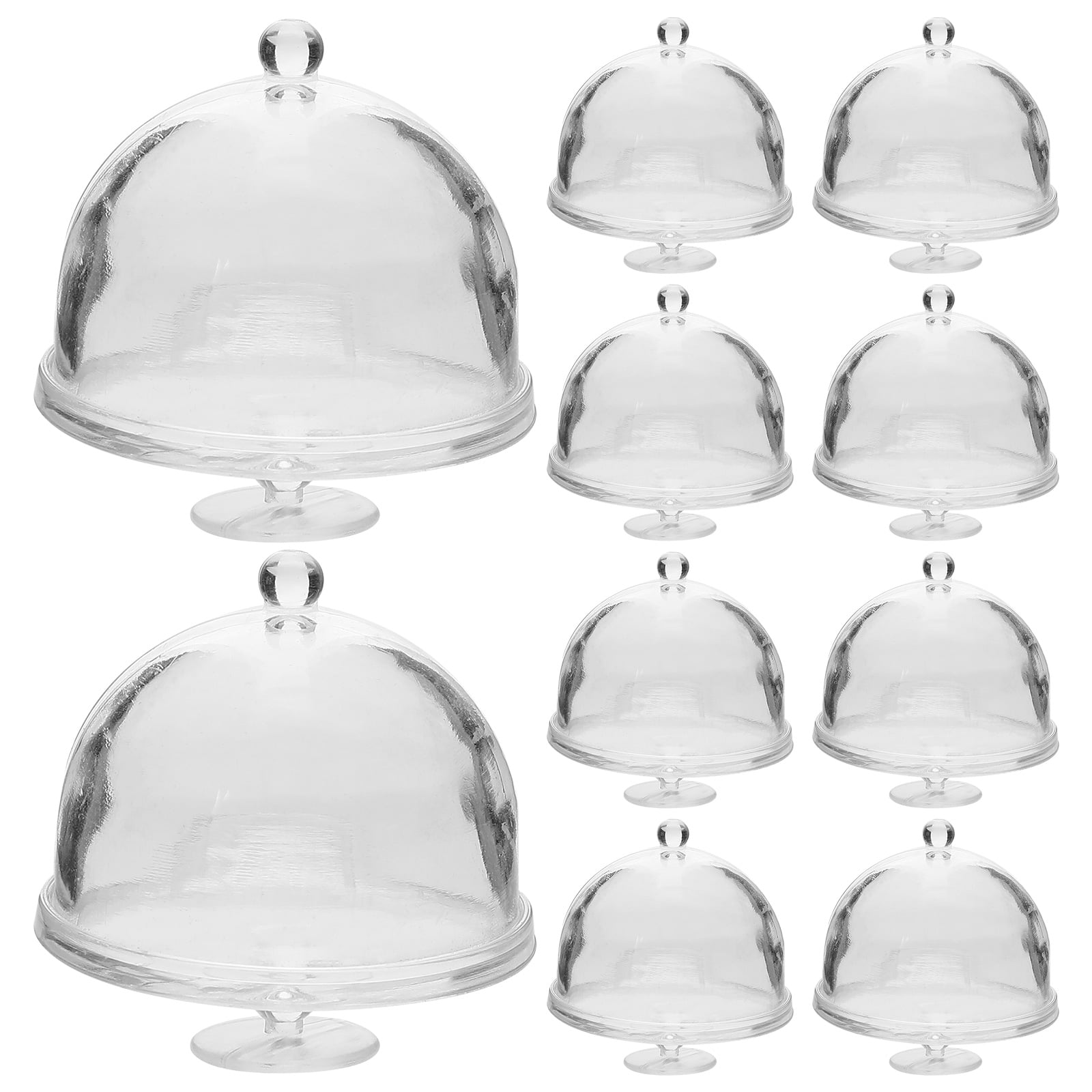 10 Pcs Cake Pan Cakes Mini Cake Holder Mini Cake Domes 3X3X3CM ...