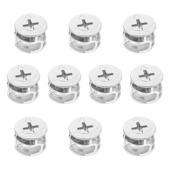 10 Pcs Cam Locks for Furniture, 15x12 mm Furniture Connecter Lock ...