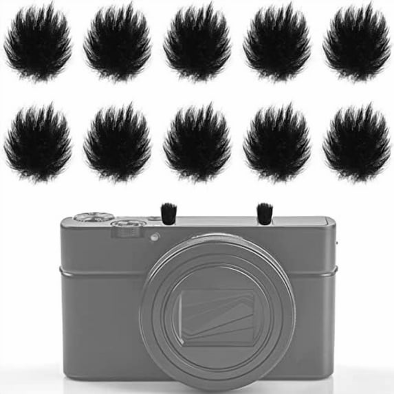 10 Pcs Camera Mic Windscreen Wind Muff Built in Microphone Camera Muff Compatible with DSLRs ...