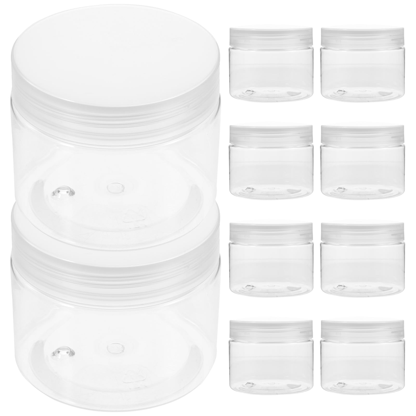 10 Pcs Candy Jar Cereal Container 8oz Plastic Jars with Lids ...