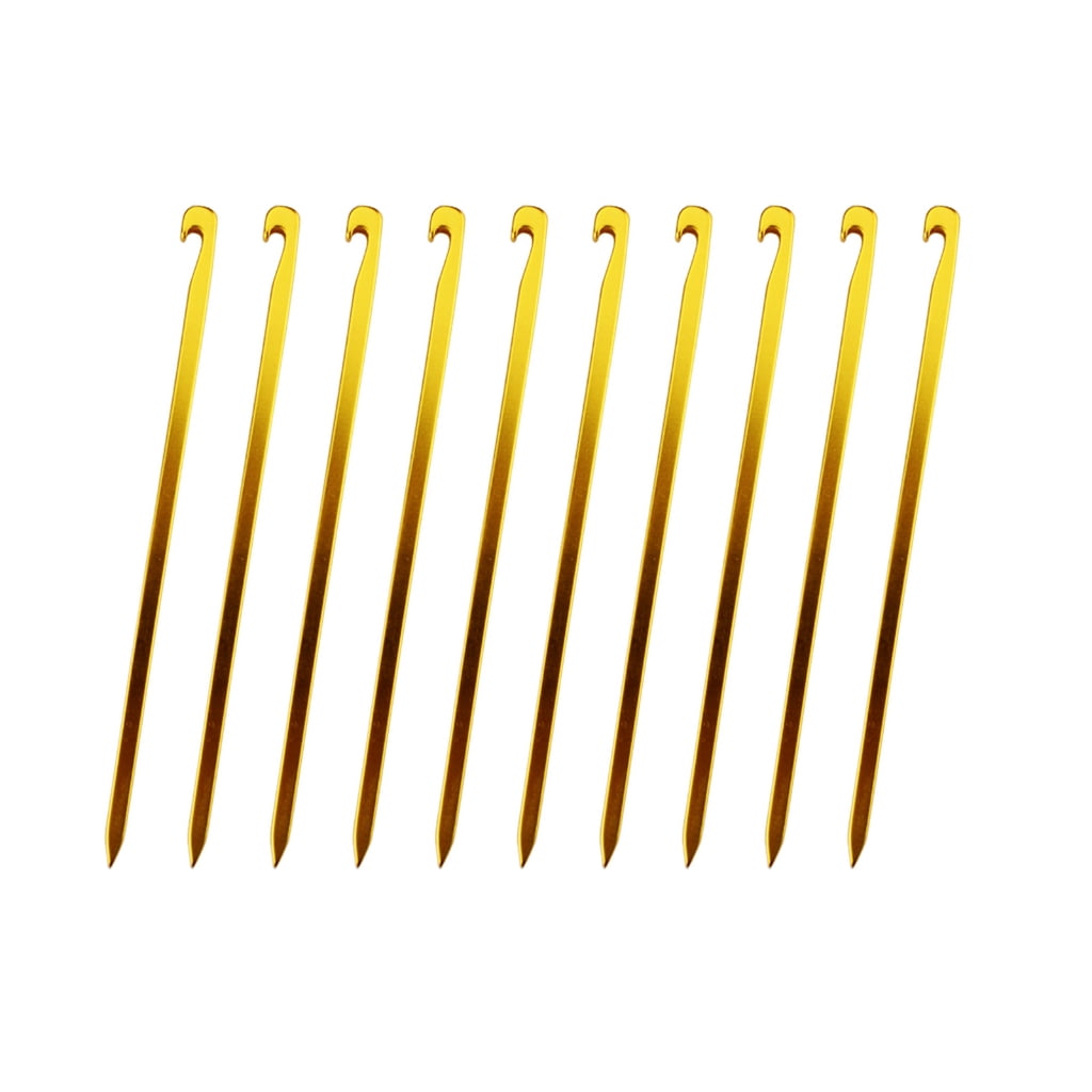 ANXPTIME 10 Pcs Heavy Duty Tent Peg Aluminium Alloy Outdoor Tent Stakes ...