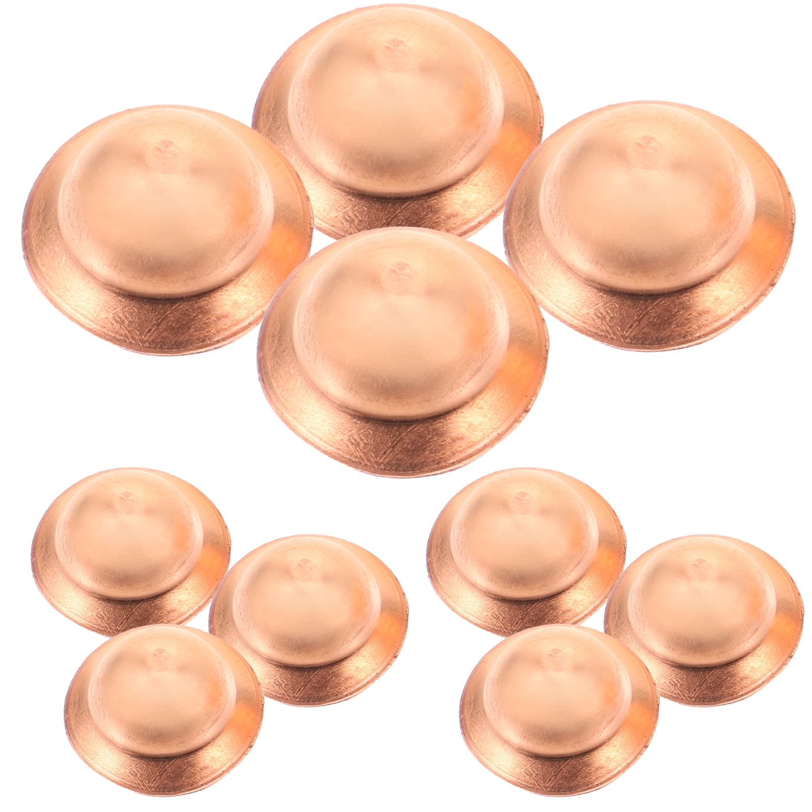 10 Pcs Cap Air Conditioner Pipe End Plug Round Tubing Connector Water ...