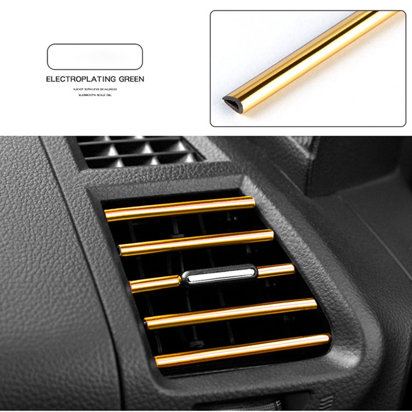 10 Pcs Car Conditioning Vent Decorative Strips, Interior Supplies ...