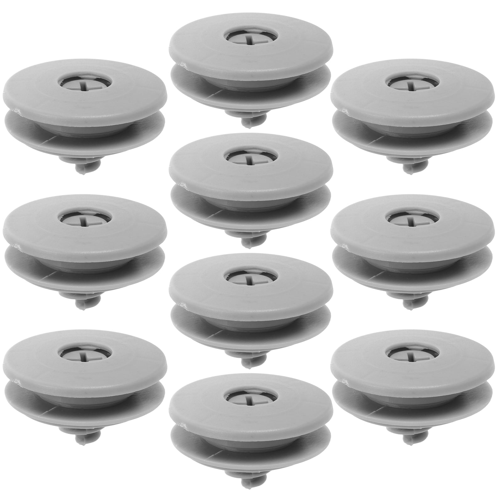 10 Pcs Car Mat Fastener Stickers Floor Back Adhesive Fixation Grey ...
