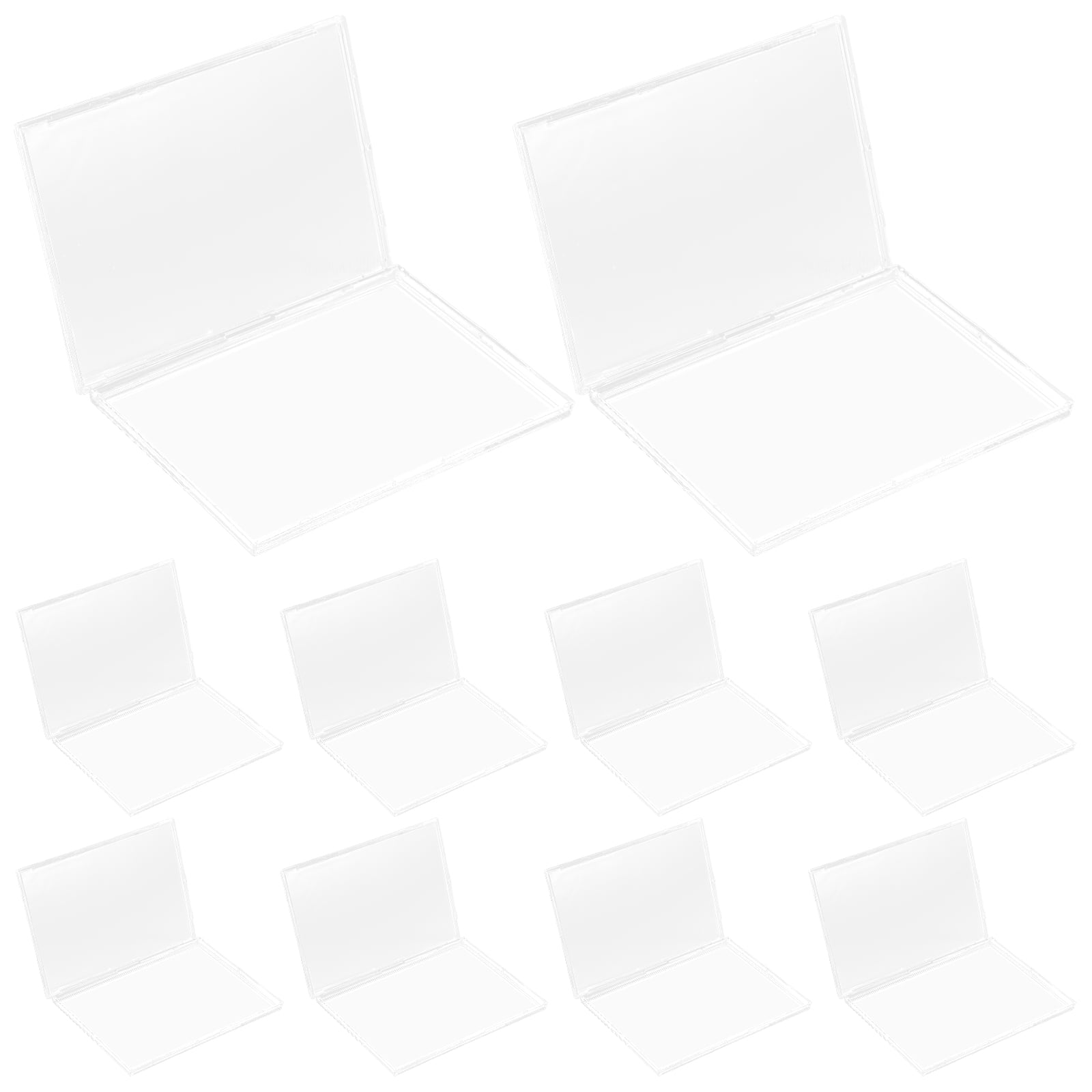 10 Pcs Card Box Cards Acrylic Card Display Hard Display Case Decorative ...