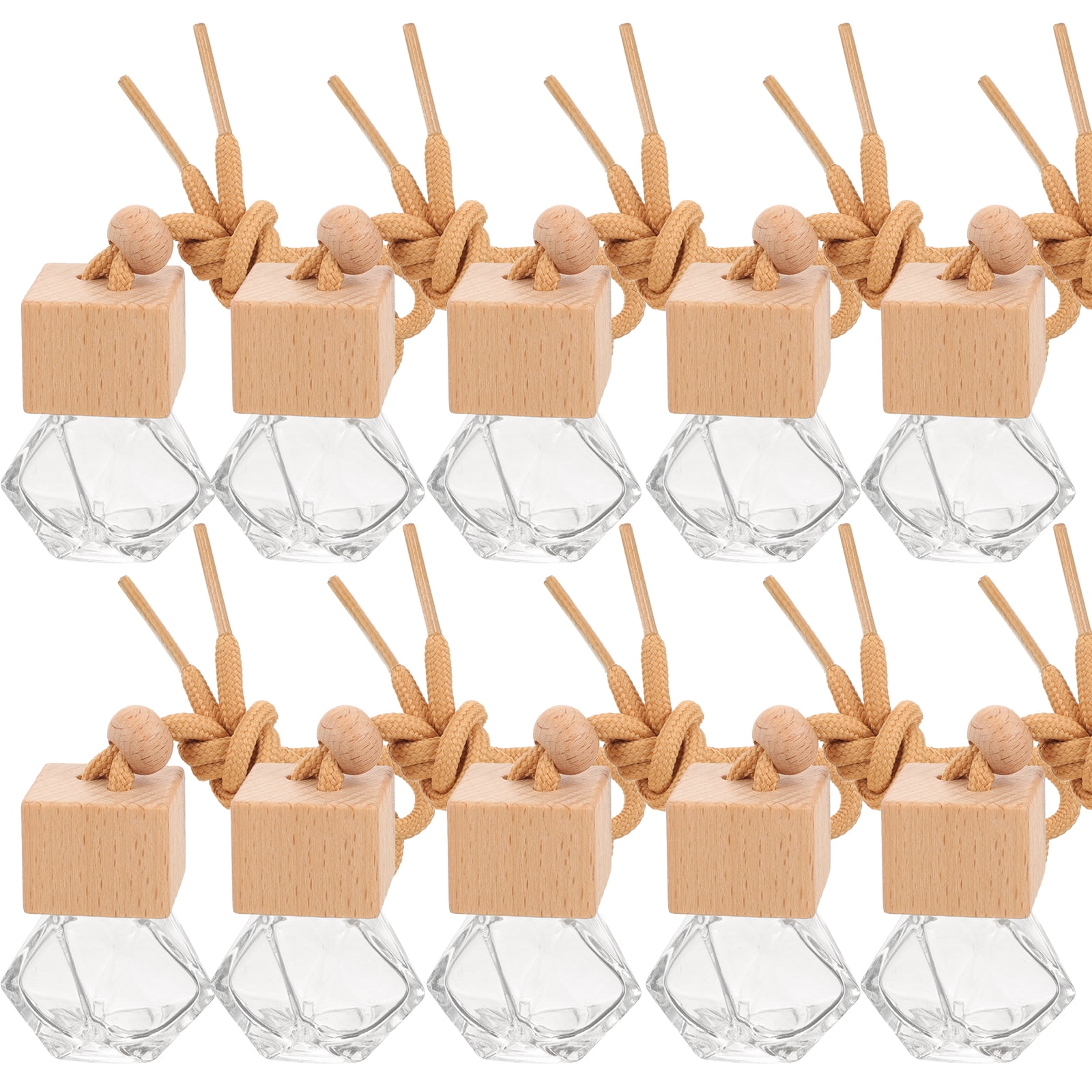 10 Pcs Cars Home Decoration Perfume Bottle Empty Fragrance Bottles Aroma Bottles Pendants Car ...