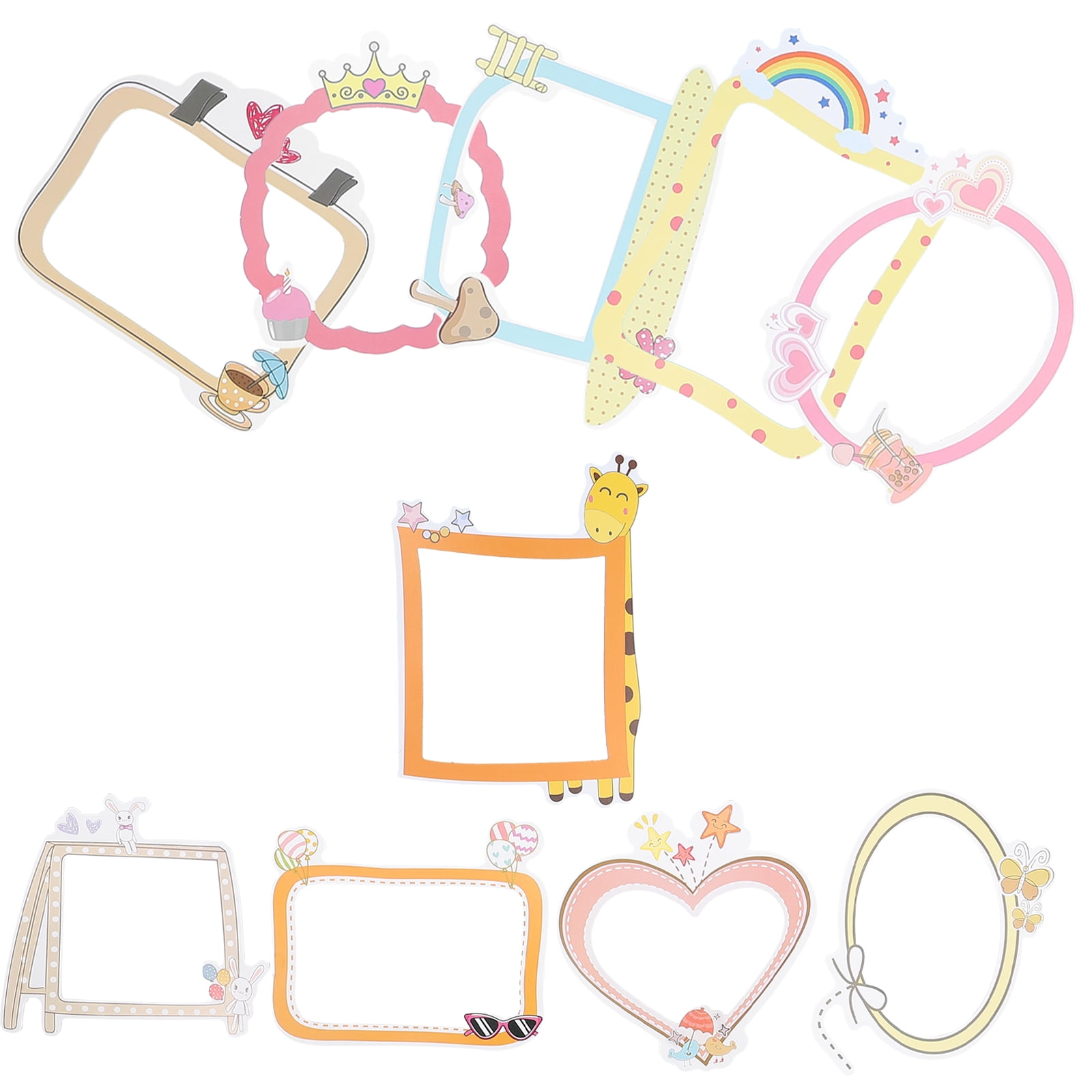 10 Pcs Cartoon Photo Frame Stickers Scrap Laptop Baby Orange - Walmart.com