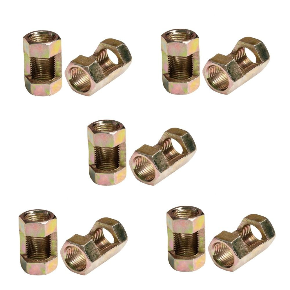 10 Pcs Ceiling Light Lamp Repair Zinc Plating Iron Coupling Nut ...