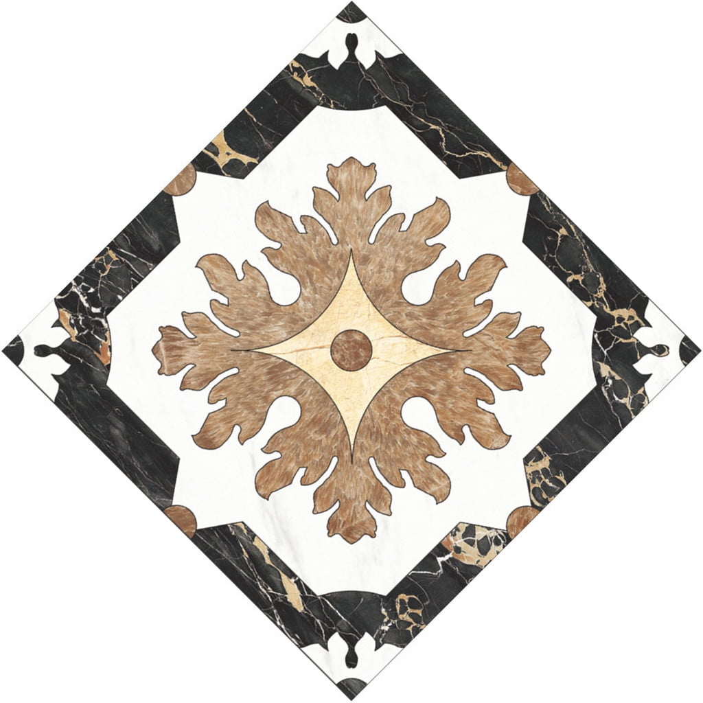 10 Pcs Ceramic Tile Stickers, Self-Adhesive Decorative Art Floor ...