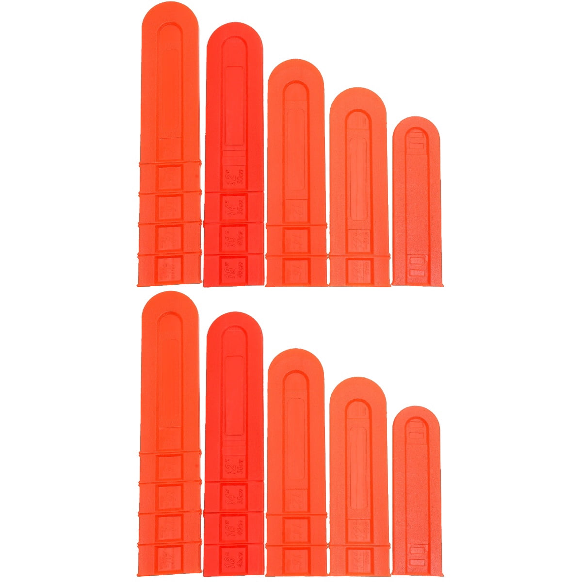 10 Pcs Chainsaw Bar Cover 12 Inch Guide Protective Case Guides Red ...